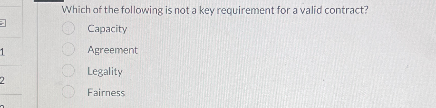 Solved Which of the following is not a key requirement for a | Chegg.com