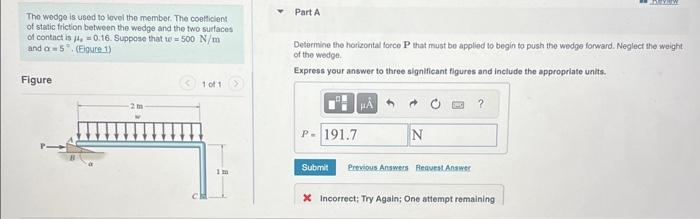 Solved The, wodge is used to lovol the member. The | Chegg.com