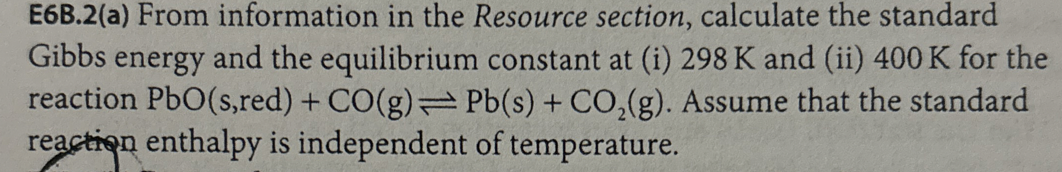 Solved E6B.2(a) ﻿From information in the Resource section, | Chegg.com