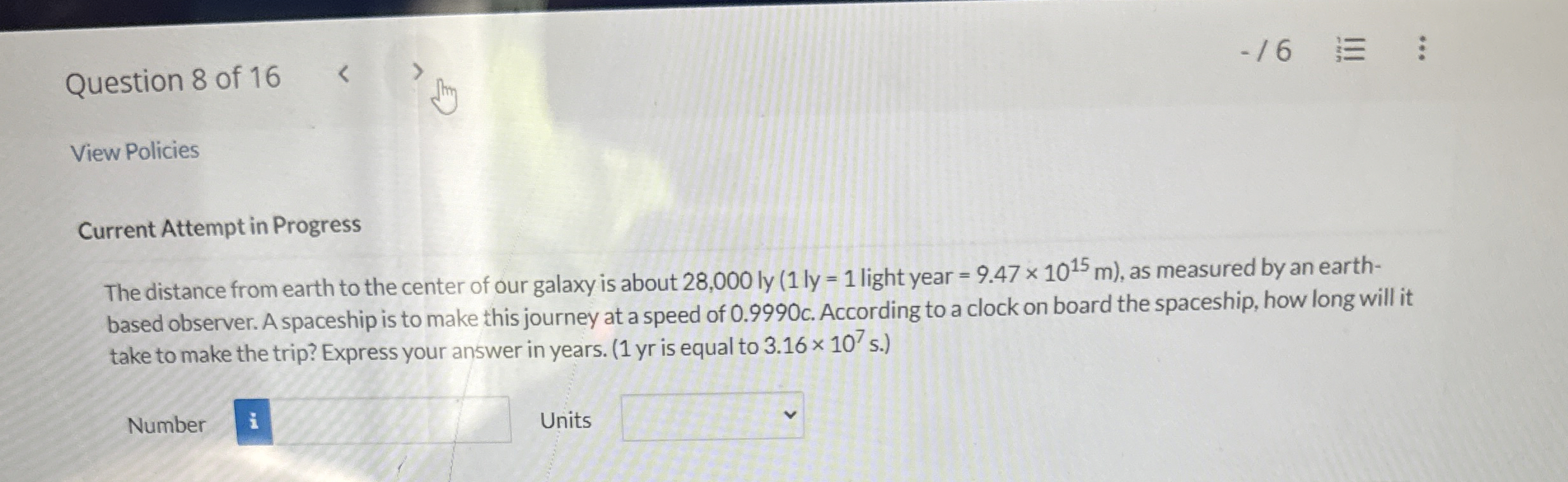 Solved Question 8 ﻿of 16View PoliciesCurrent Attempt in | Chegg.com
