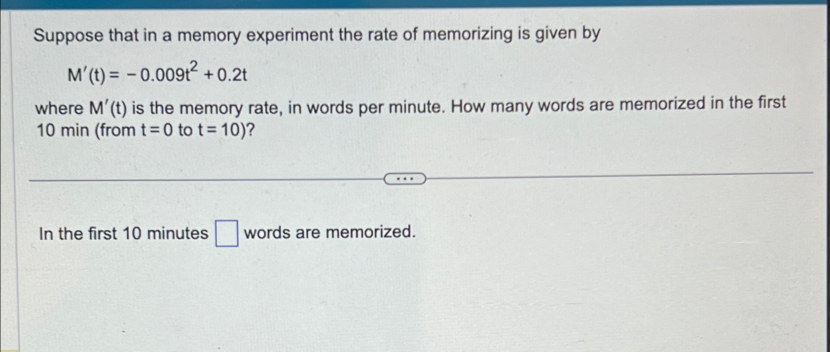 Solved Suppose that in a memory experiment the rate of | Chegg.com