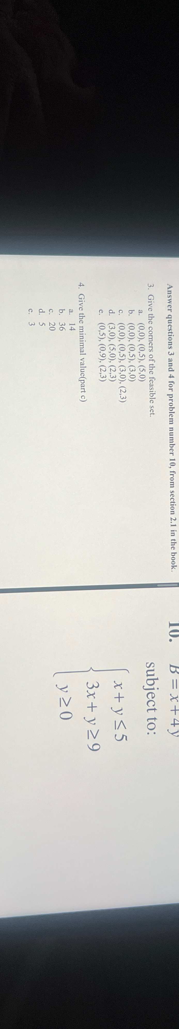Solved Answer questions 3 ﻿and 4 ﻿for problem number 10, | Chegg.com