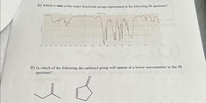 Solved 8) Which is one of the major functional groups | Chegg.com