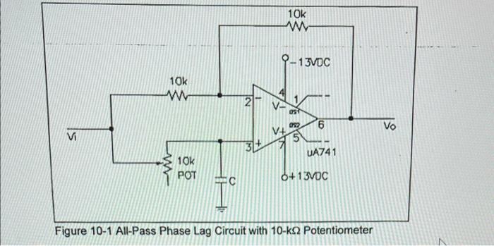 Solved All-Pass Phase Lead Circuit. 1. Review Figure 10-2 | Chegg.com