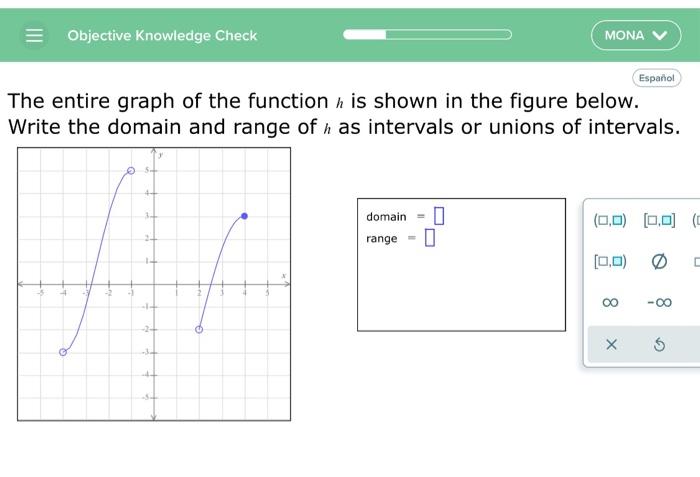 Solved Objective Knowledge Check MONA V Espanol The entire | Chegg.com