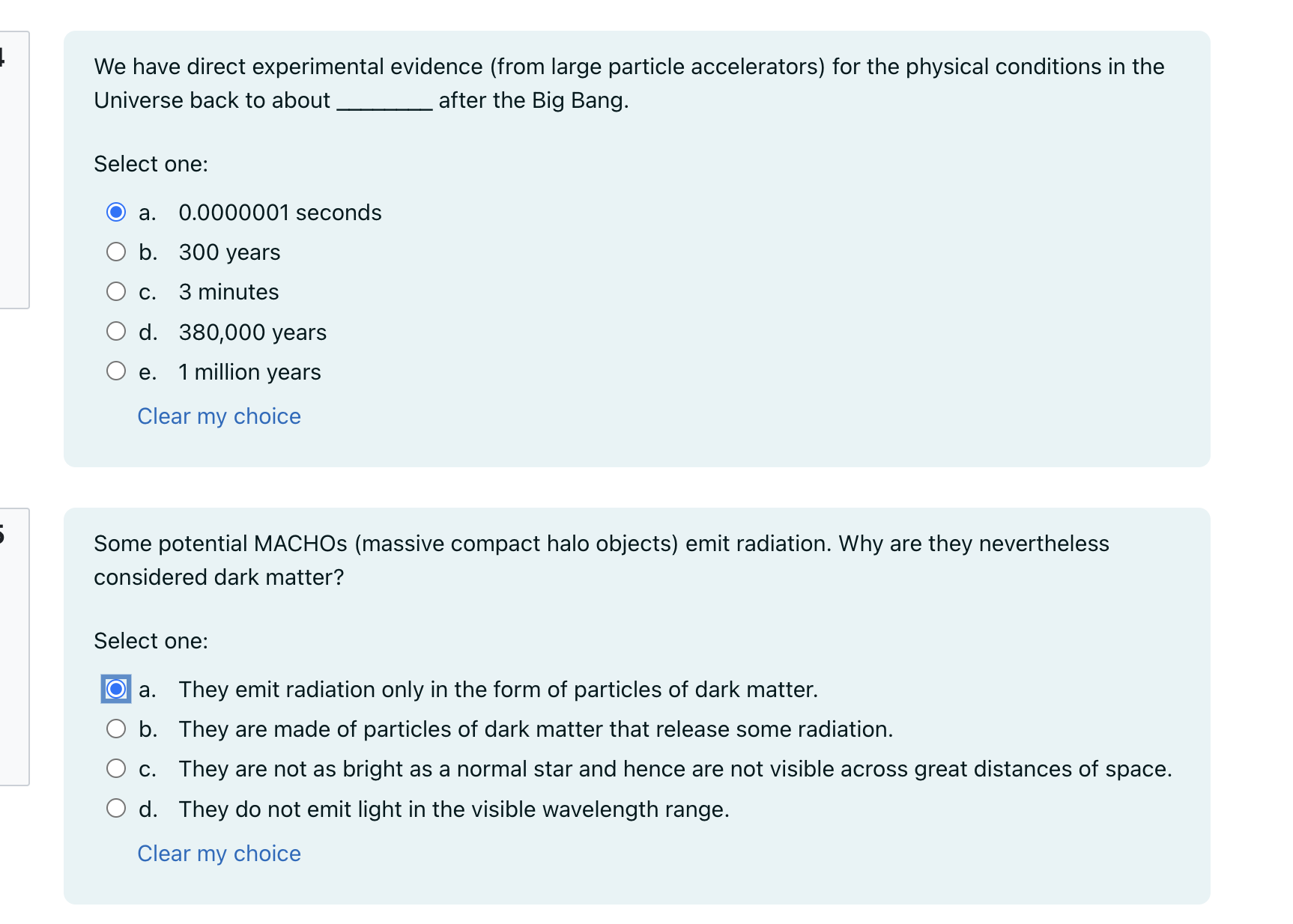Solved We ﻿have direct experimental evidence (from ﻿large | Chegg.com