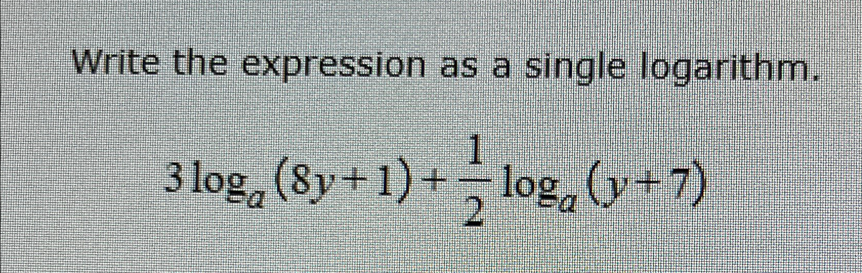 Solved Write the expression as a single | Chegg.com