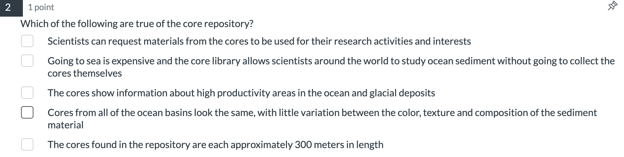 Solved 21 ﻿pointWhich of the following are true of the core | Chegg.com