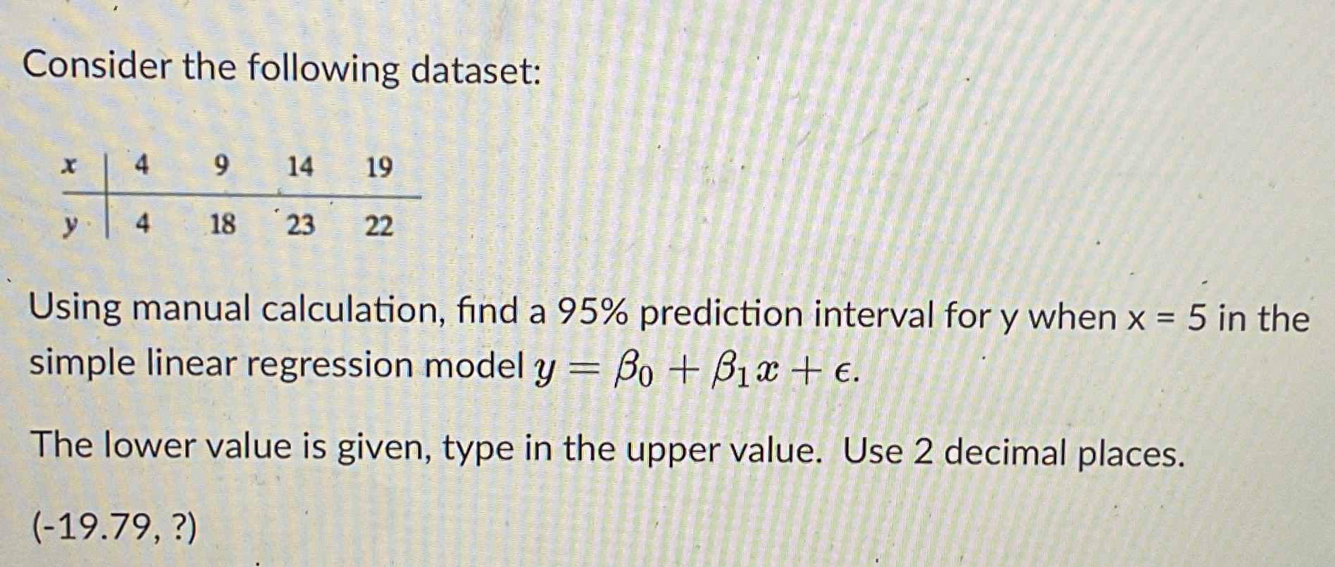 Solved Consider the following | Chegg.com