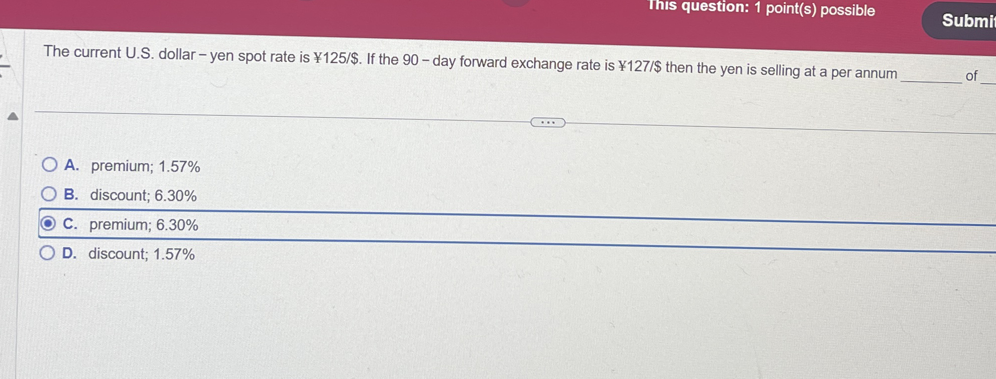 High Quality SOLUTION InIs question: 1 ﻿point(s) ﻿possibleSubmiThe current | Chegg.com