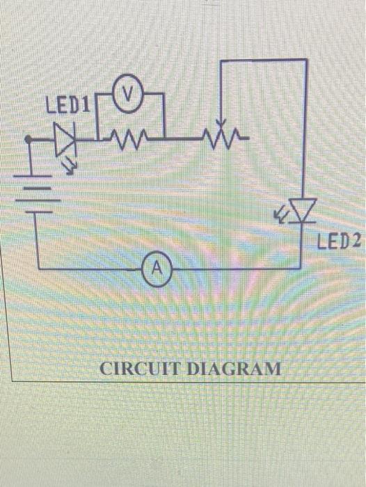 Solved 1 LED1 LED 2 A CIRCUIT DIAGRAM | Chegg.com