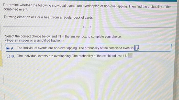 Solved Determine whether the following individual events are | Chegg.com