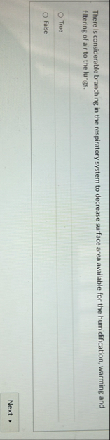 Solved There is considerable branching in the respiratory | Chegg.com