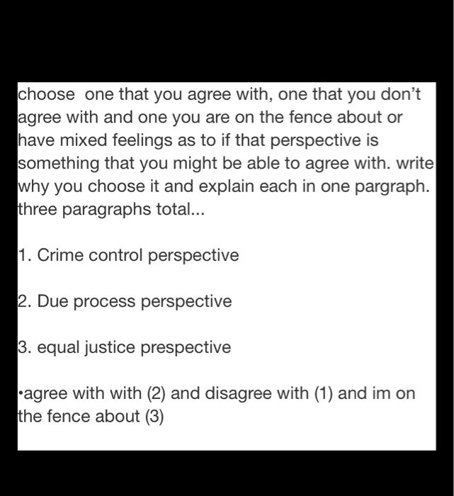 Solved choose one that you agree with, one that you don't | Chegg.com