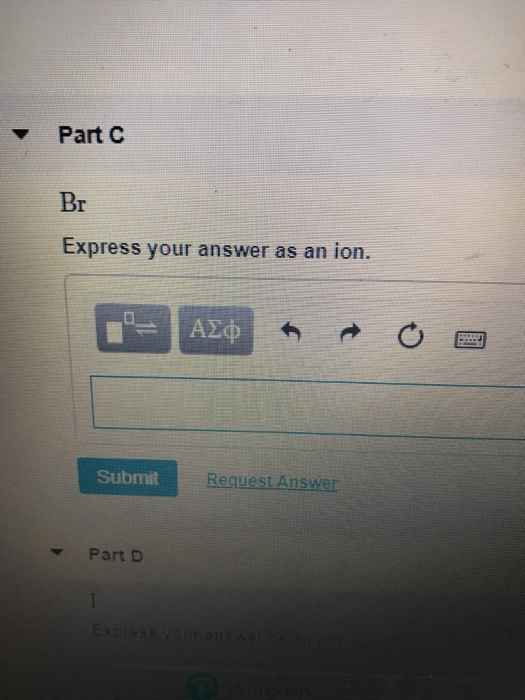 Solved Part A Express your answer as an ion. View Available | Chegg.com