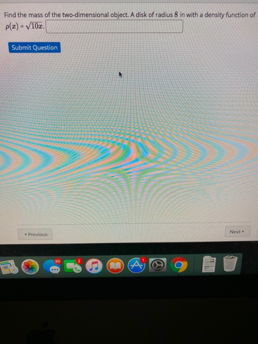 Solved Find the mass of the two-dimensional object. A disk | Chegg.com