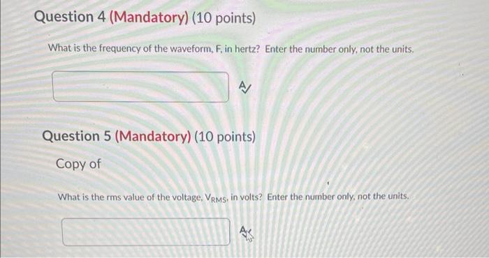 Solved What is the frequency of the waveform, F, in hertz? | Chegg.com Solved What is the frequency of the waveform, F, in hertz? | Chegg.com