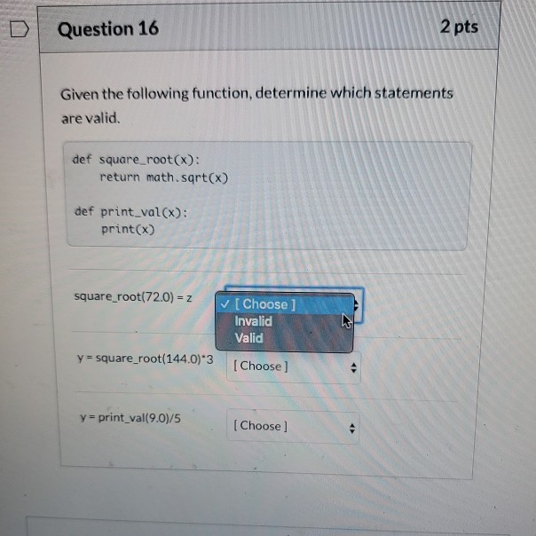 Solved Question 14 1 pts Write the simplest range() function | Chegg.com