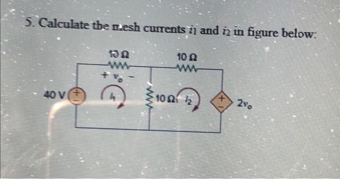 Solved 3. Use mesh analysis to find Vab and is in the | Chegg.com