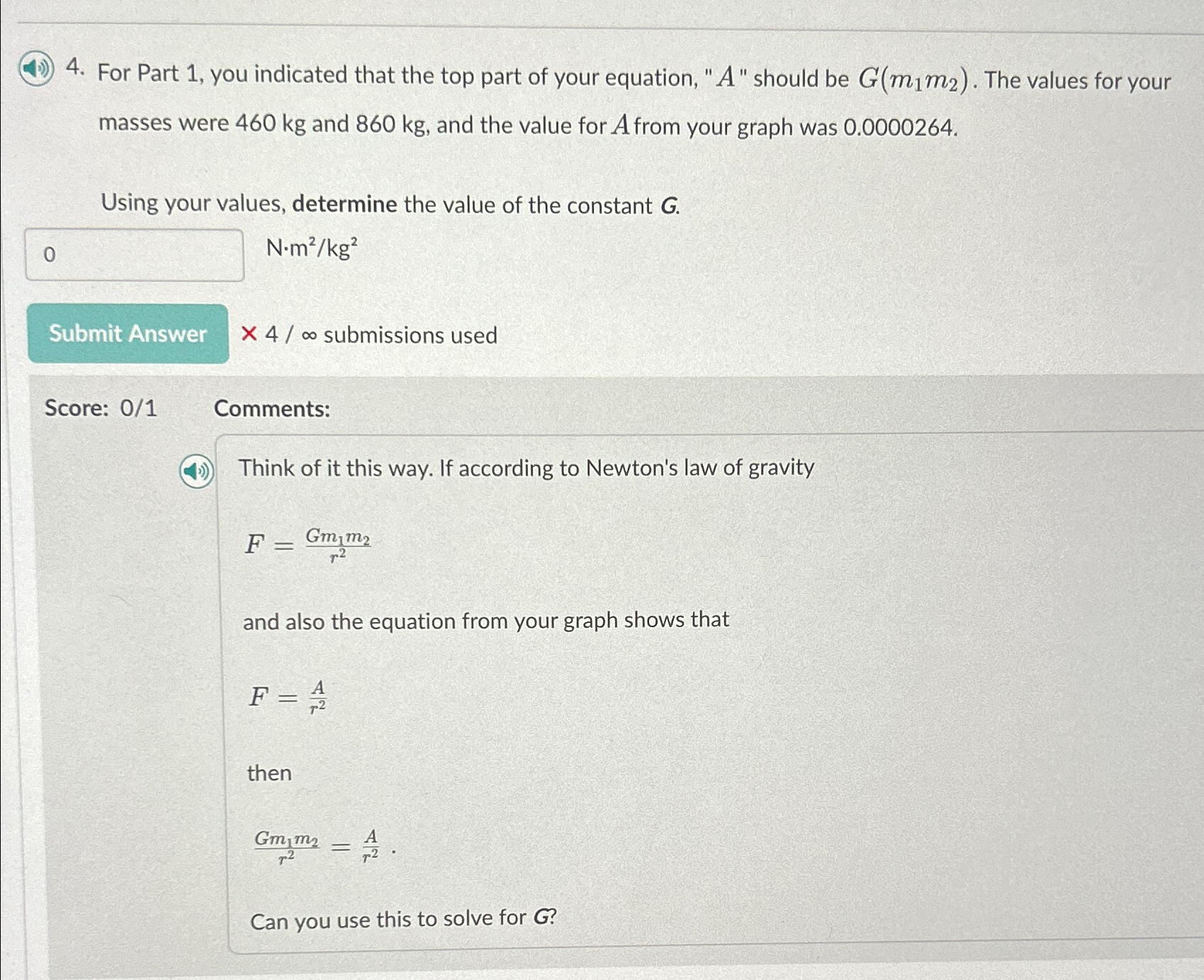 Solved For Part 1, ﻿you indicated that the top part of your | Chegg.com
