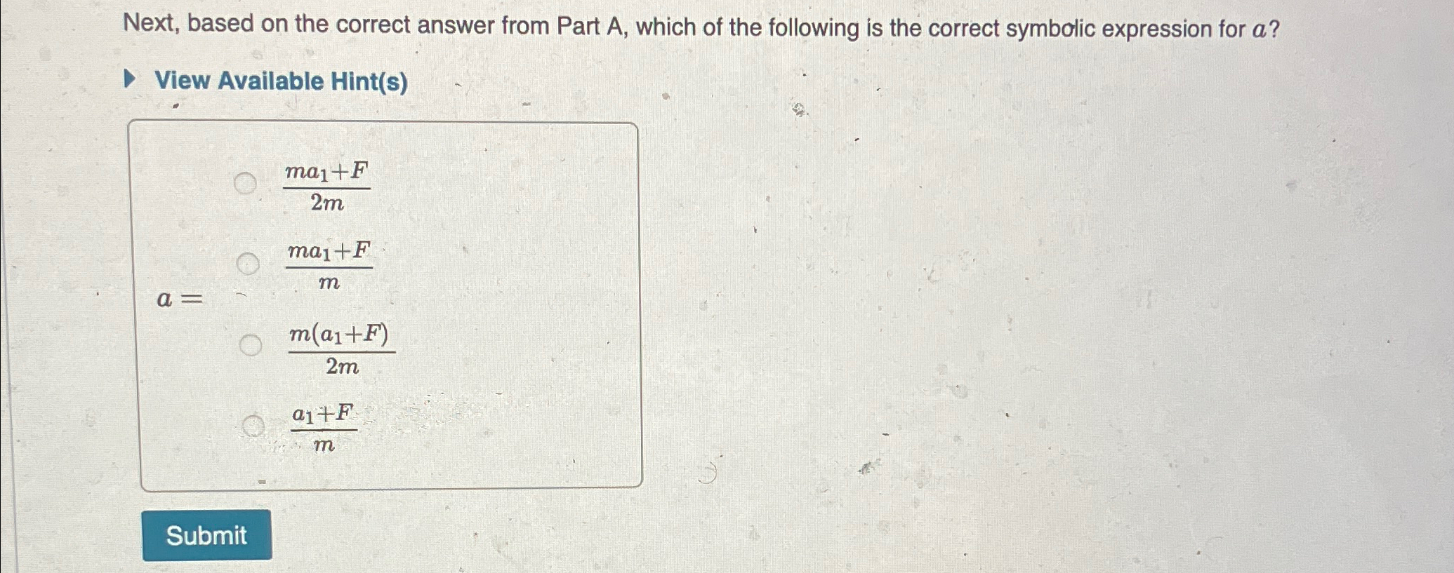 Next, based on the correct answer from Part A, ﻿which | Chegg.com