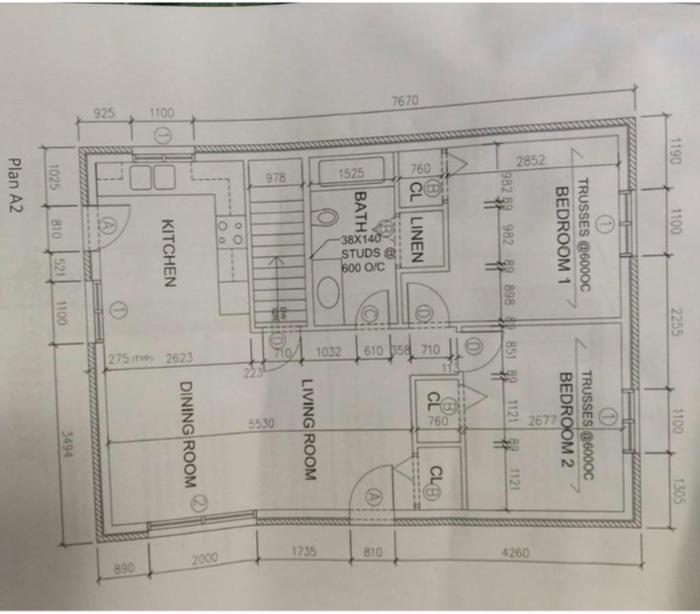Plan A3 6 of 6Plan A2Provide a quantity take-off for | Chegg.com