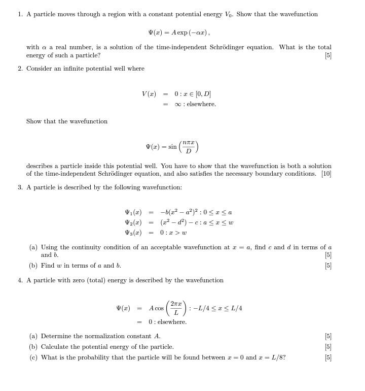 Solved 1 A Particle Moves Through A Region With A Constant