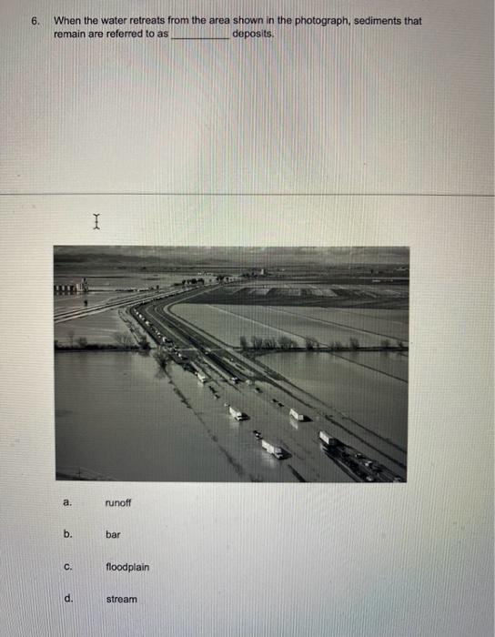 Solved 5. Assuming that the sediment making the bars in the | Chegg.com