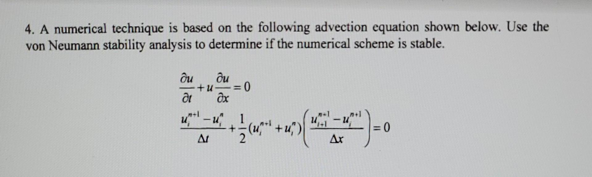 Solved A numerical technique is based on the following | Chegg.com