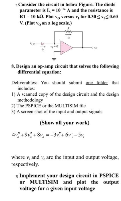 Solved 1. Consider the inverting amplifier. Assume the opamp | Chegg.com