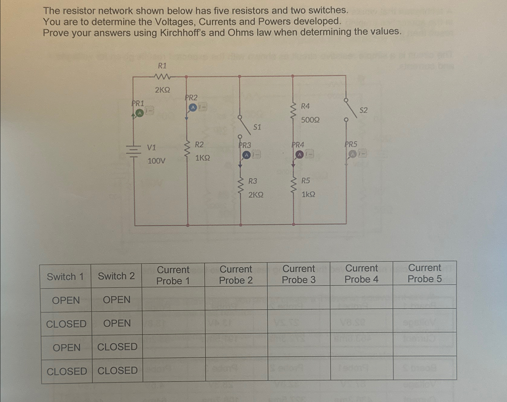 Solved The resistor network shown below has five resistors | Chegg.com