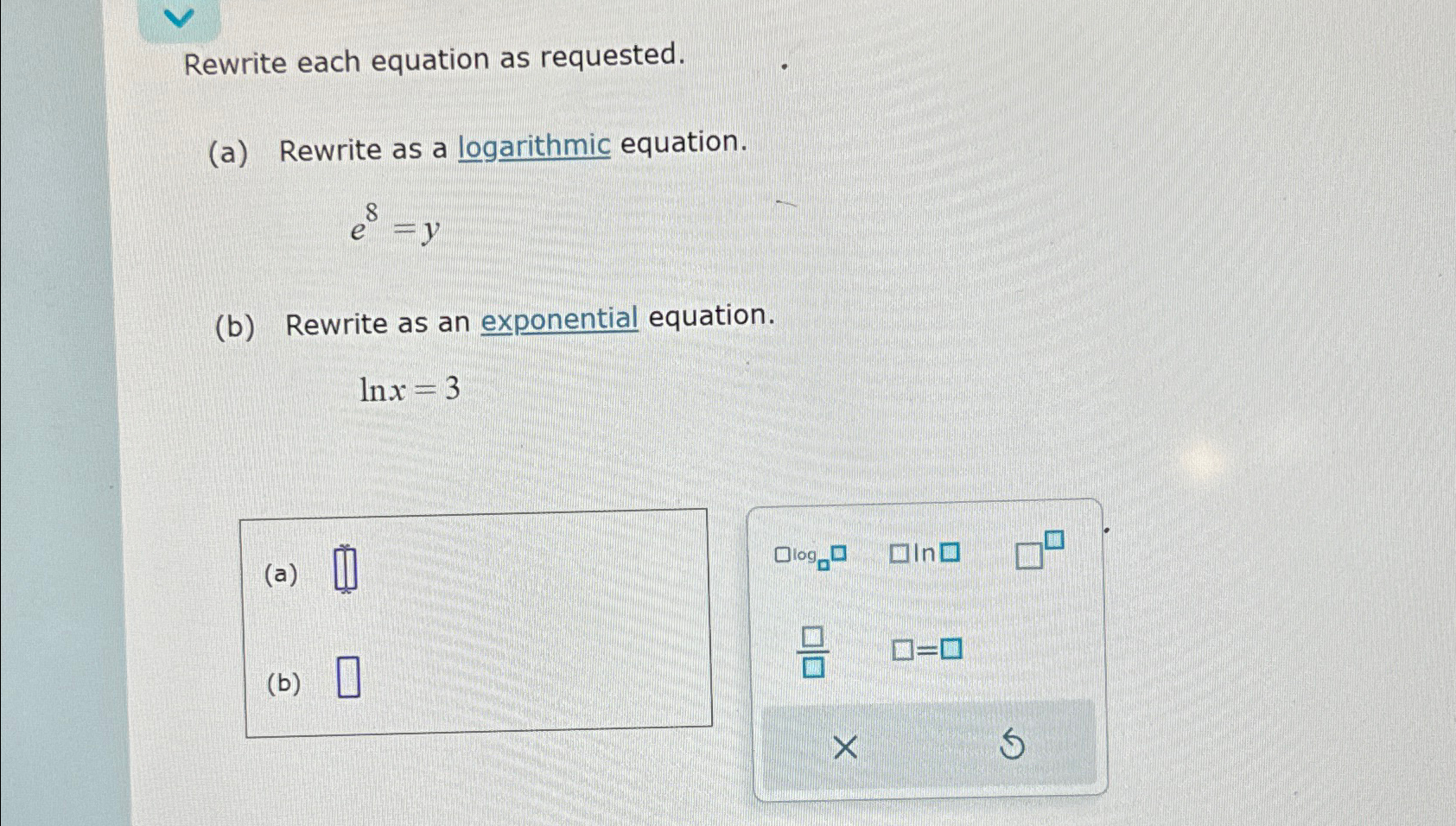 Solved Rewrite Each Equation As Requested A ﻿rewrite As A
