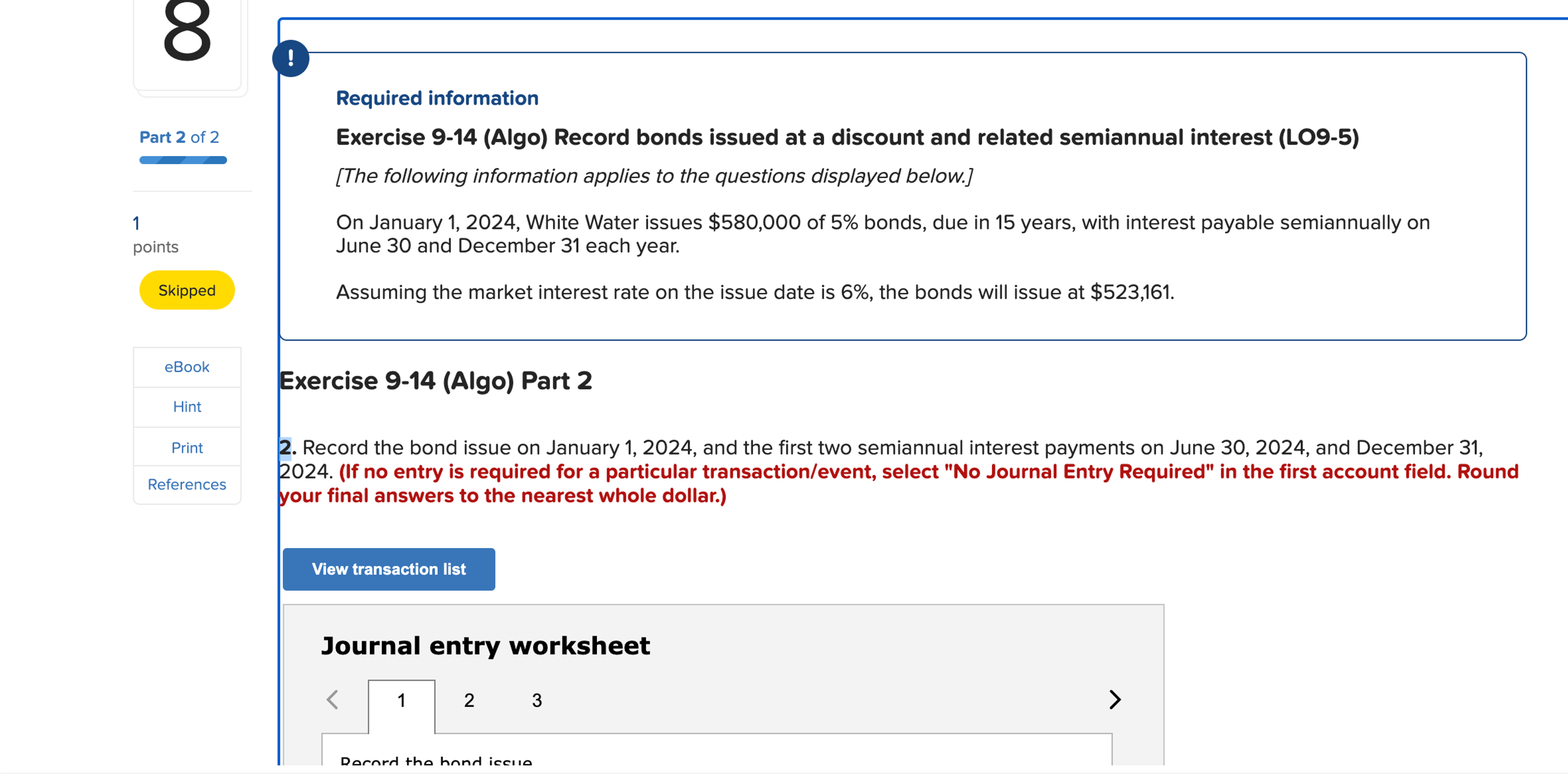 Solved Required informationExercise 9-14 (Algo) ﻿Record | Chegg.com