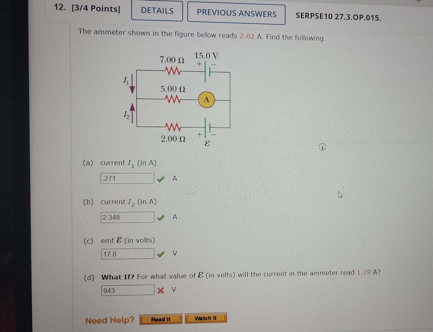 [Solved]: The ammeter shown in the figure