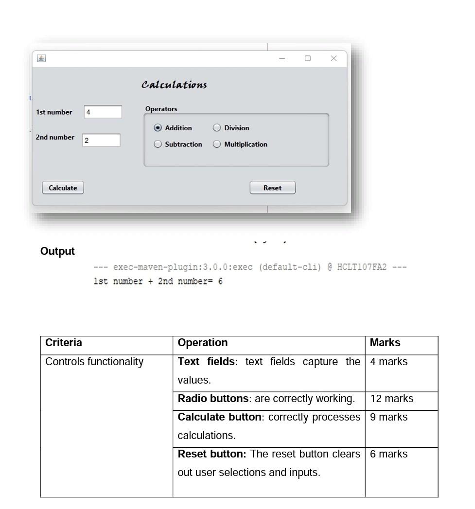 Solved Question 1 [31 marks] Write a graphic user interface | Chegg.com