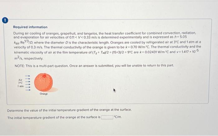 Solved Determine the value of the initial temperature | Chegg.com