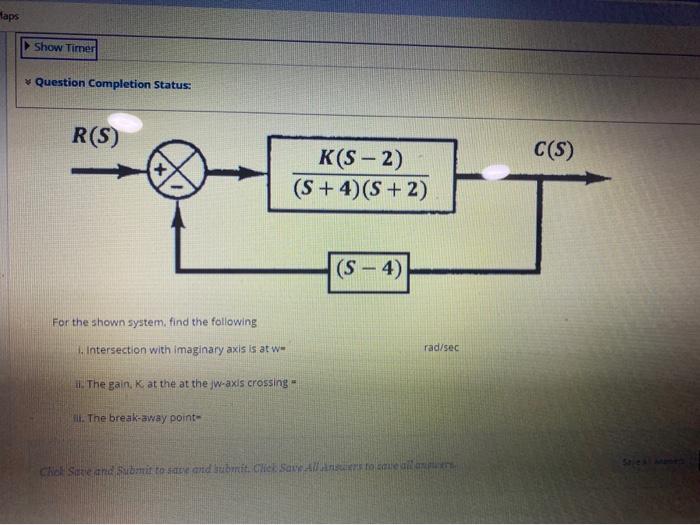 Solved Maps Show Timer Question Completion Status: R(S) C(S) | Chegg.com