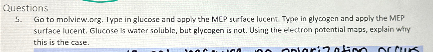 Solved Questions5. ﻿Go to molview.org. Type in glucose and | Chegg.com
