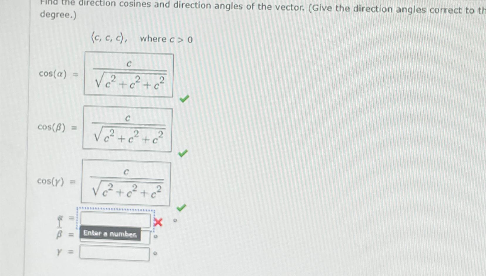 Solved Find the direction cosines and direction angles of | Chegg.com