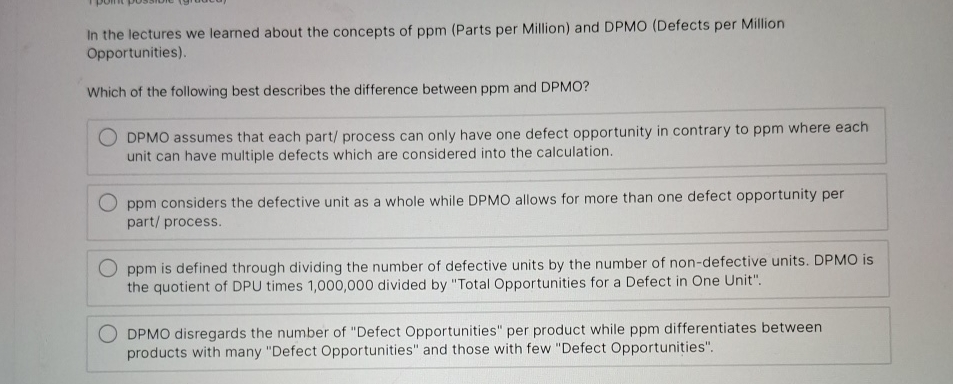 Solved In the lectures we learned about the concepts of ppm | Chegg.com