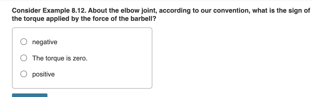 Solved Consider Example 8.12. ﻿About the elbow joint, | Chegg.com