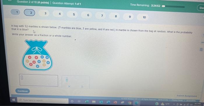 Solved A bag with 12 marbles is shown below. (S marbles are | Chegg.com