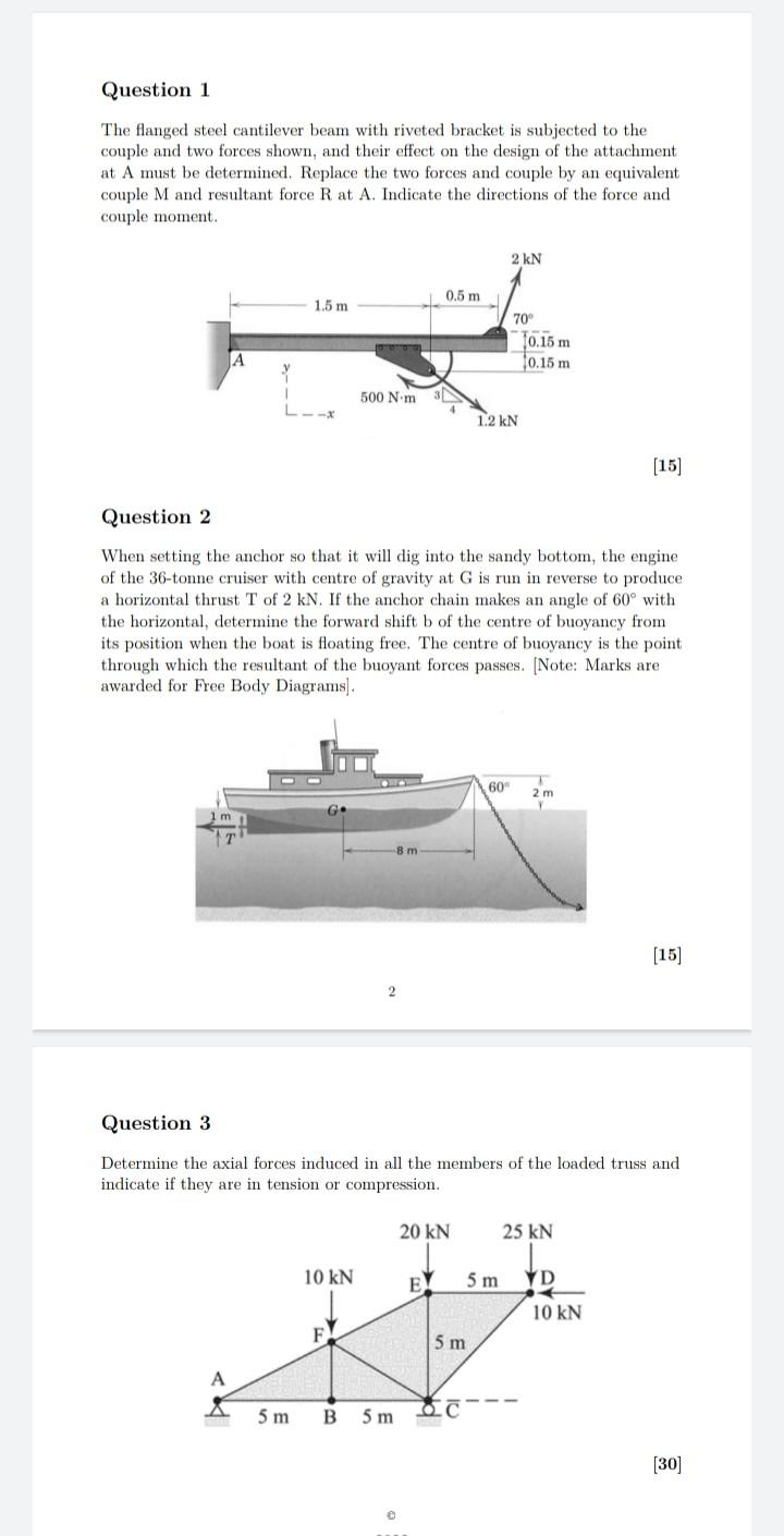 Solved The flanged steel cantilever beam with riveted | Chegg.com