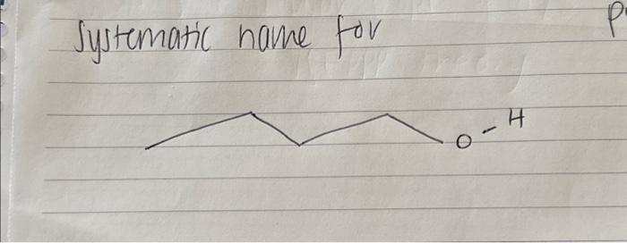 Solved Systematic hame for Systematic hame for | Chegg.com