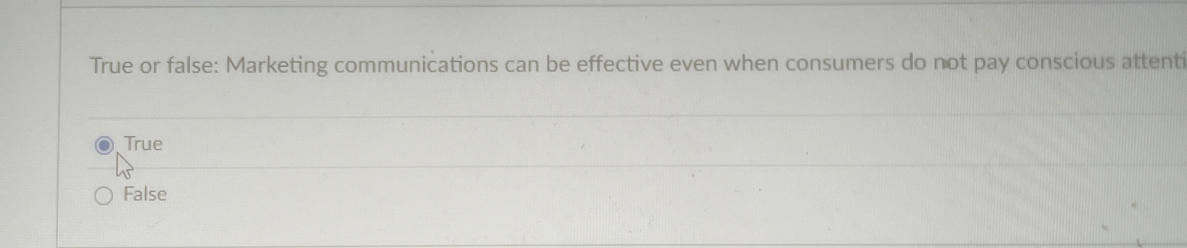 Solved True or false: Marketing communications can be | Chegg.com