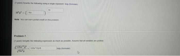 Solved (1 point Rewrite the following using a single | Chegg.com