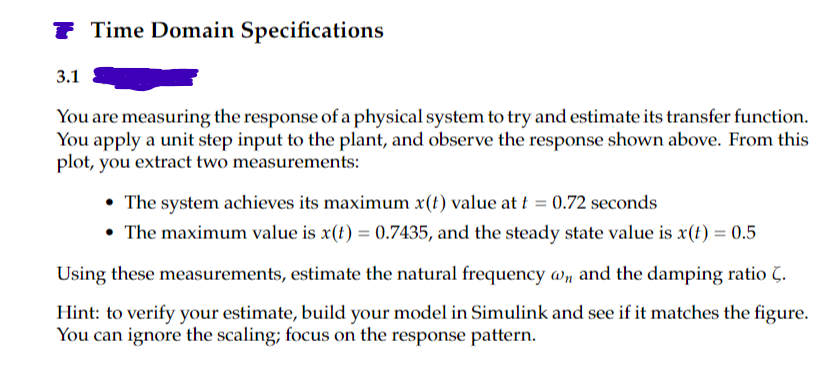 Solved Use Simulink to verify your answer: Time Domain | Chegg.com