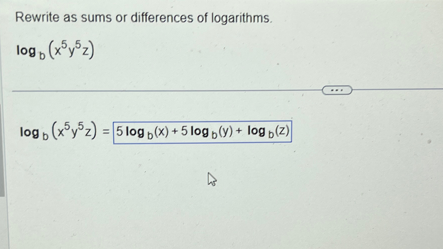 Solved Rewrite as sums or differences of | Chegg.com