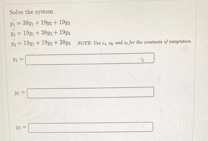 Solved Solve the system | Chegg.com