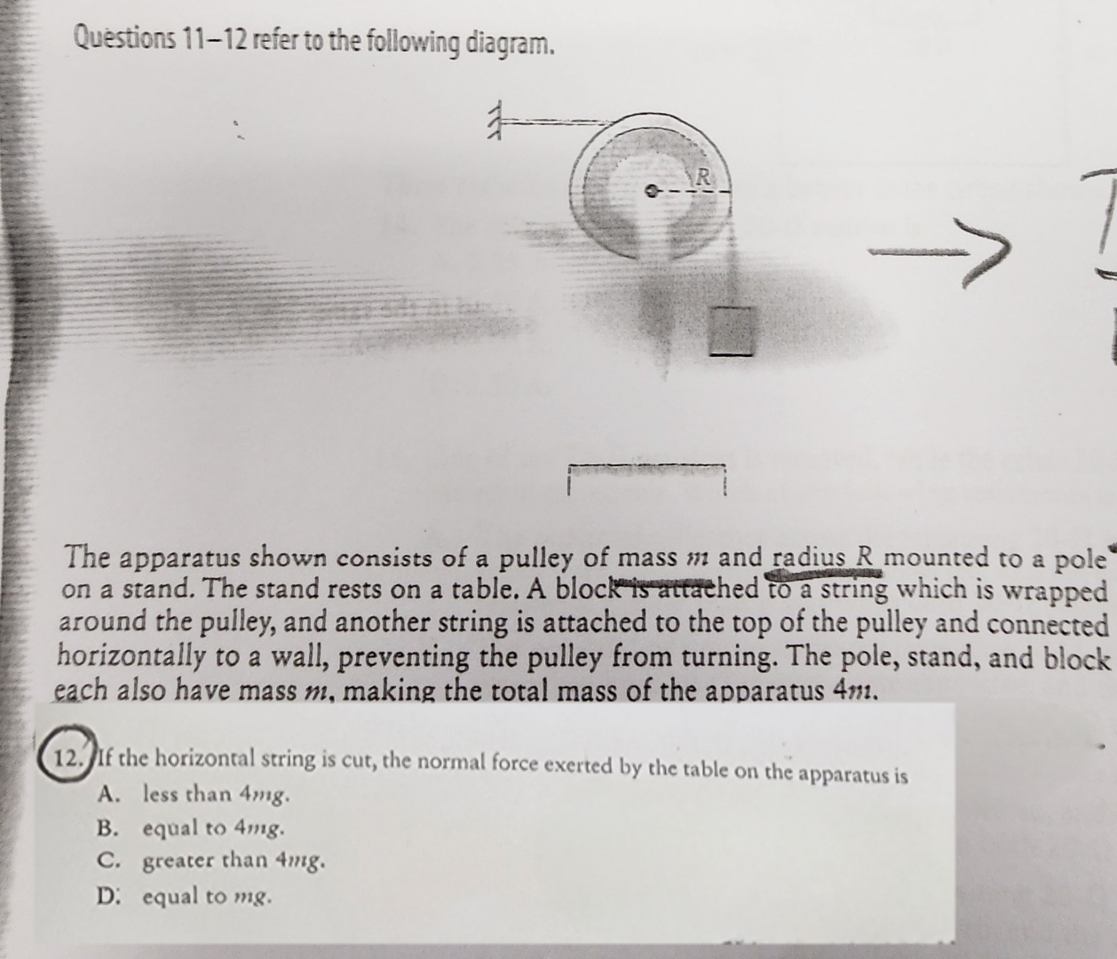 Solved Questions 12 ﻿refer to the following diagram.The | Chegg.com